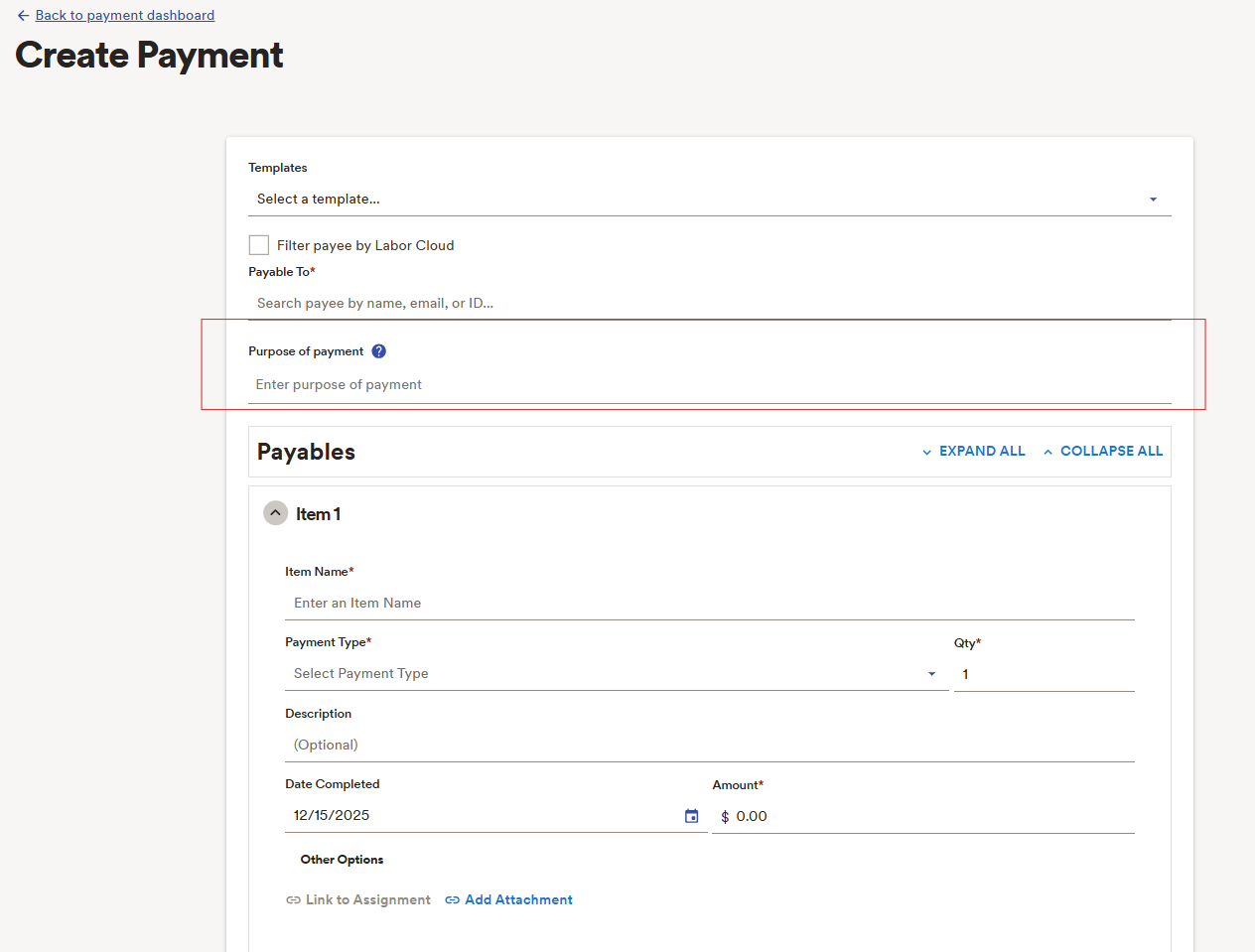 How To Add The Purpose of Payment Field – Help Center